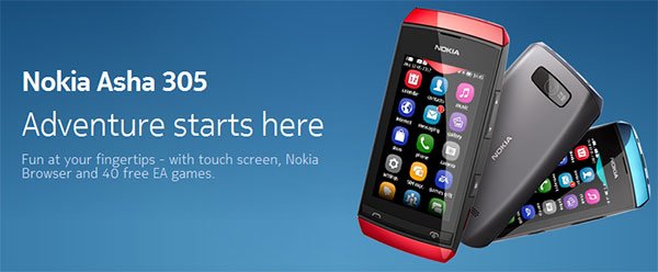 Nokia launches Asha 305 touchscreen, Dual-SIM phone in India for Rs ...